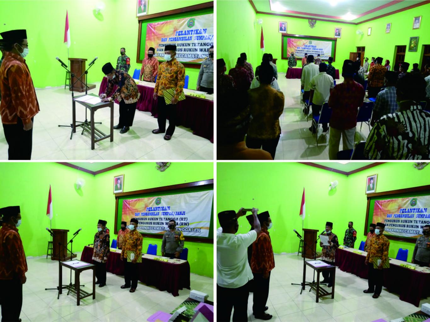 PELANTIKAN KETUA RT DAN RW SE-DESA PARAKAN SECARA SERENTAK MASA KHIDMAT ...